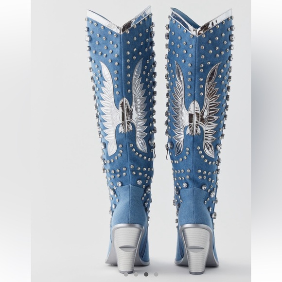 Azalea Wang | Shoes | Nwt Azalea Wang Americana Upbeat Rhinestone Cowboy Boots | Poshmark